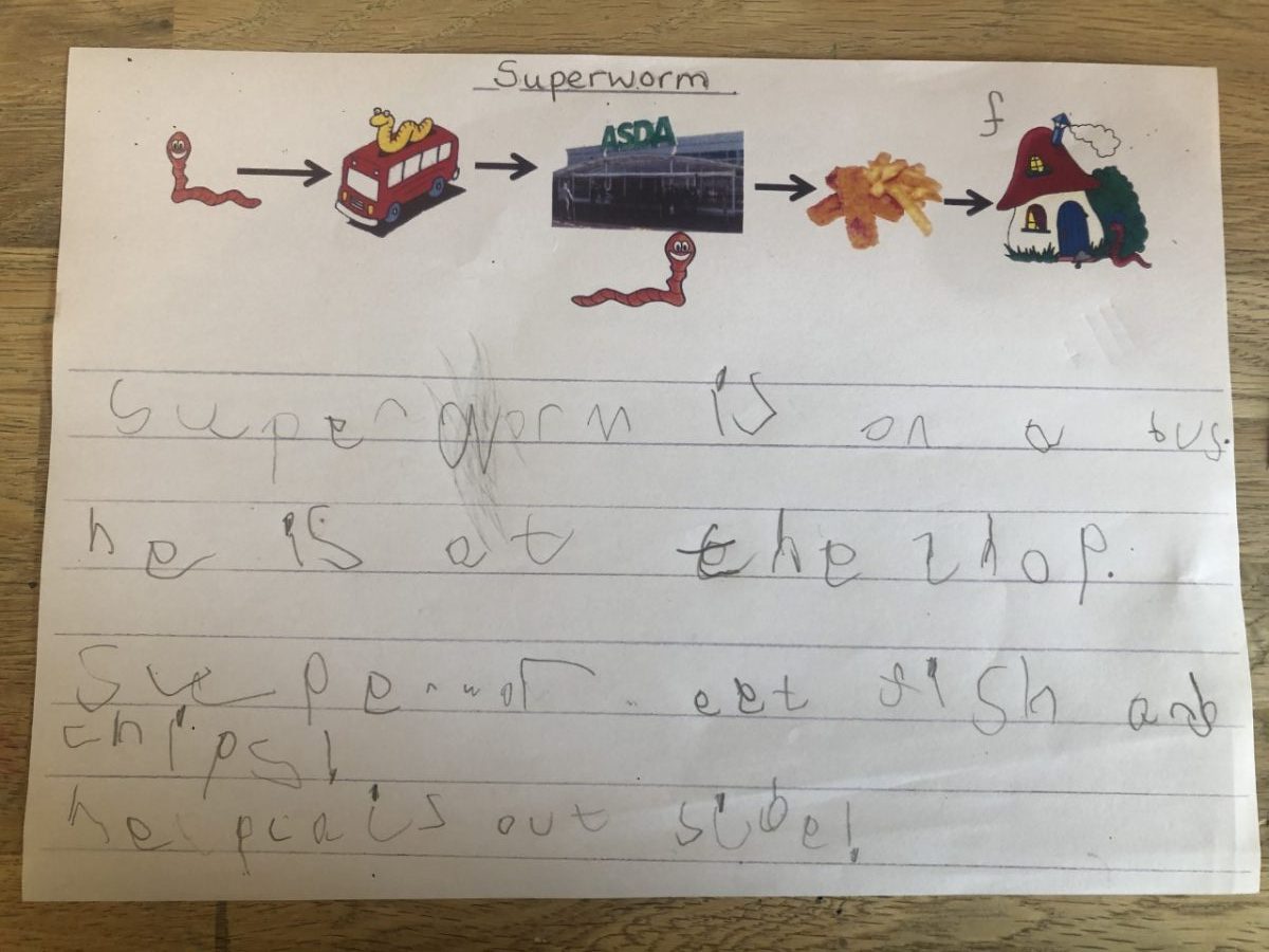 Rode and Norton St Philip School Federation | Edward’s Superworm Writing